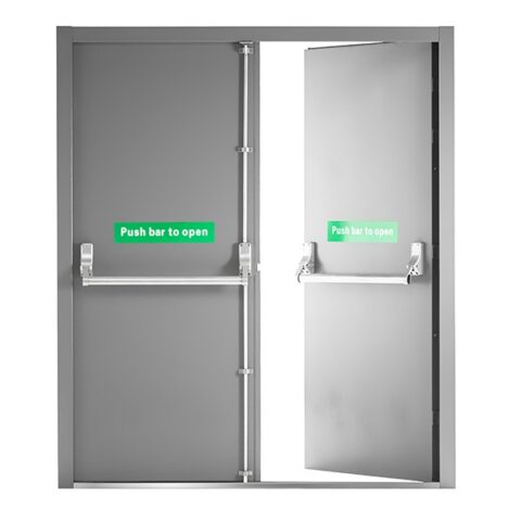 Emergency Exit Door (Double Door) - Panic Bars - Hussain Safe